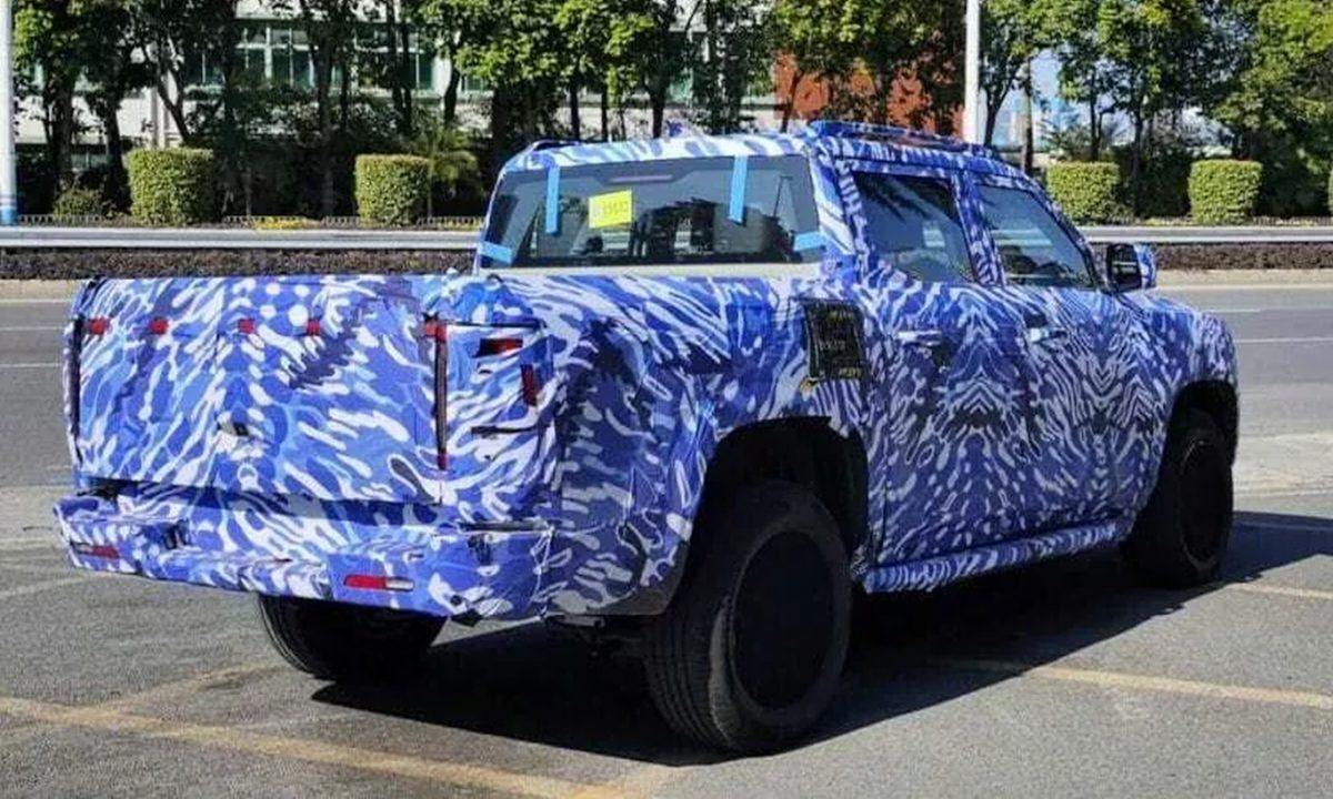 Picape da BYD tem mais detalhes revelados em novo flagra